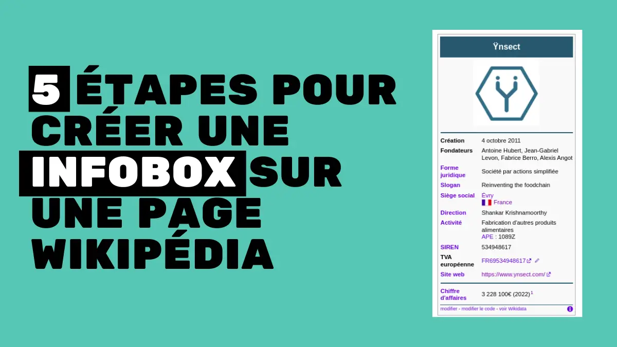 5 étapes pour créer une Infobox pour un article sur Wikipédia